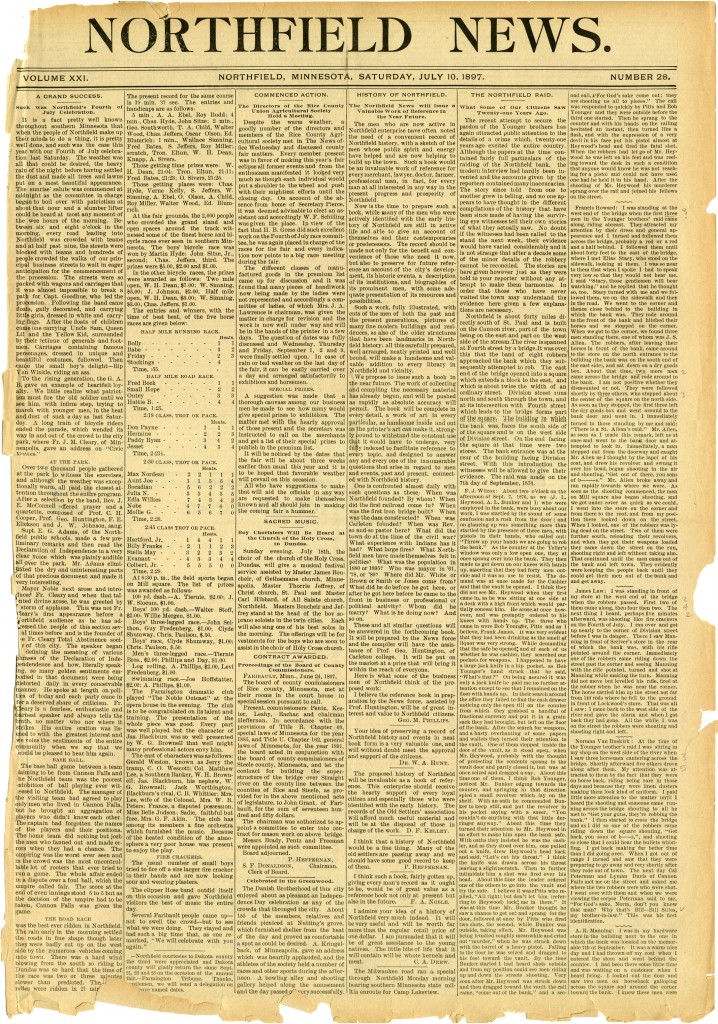 Learn about the Northfield bank raid from eyewitnesses | Northfield ...