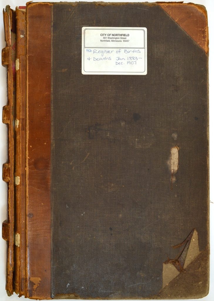 City of Northfield Birth + Death Register | Northfield-Rice County ...